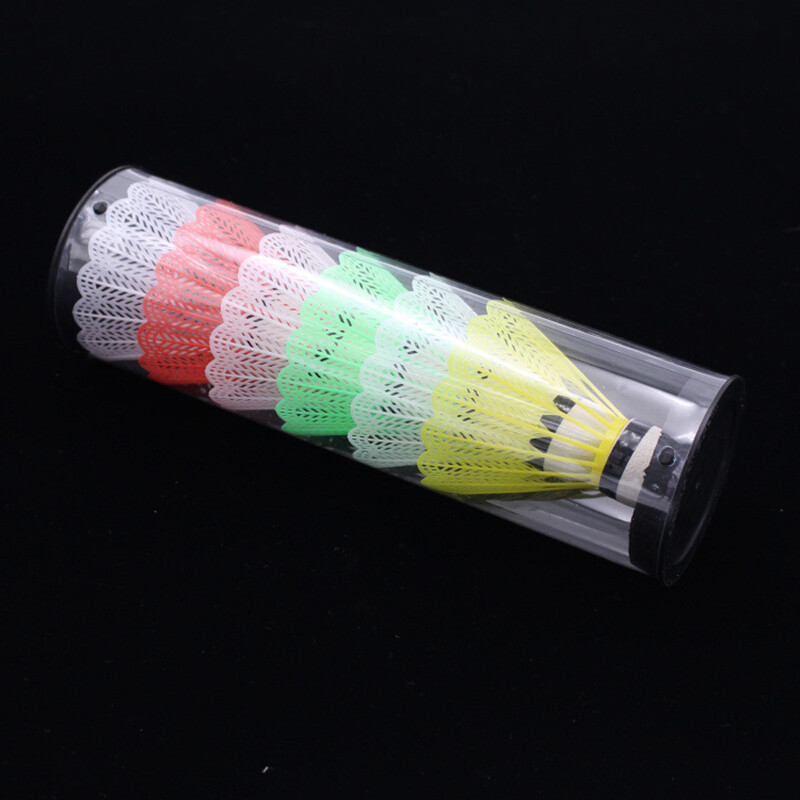 Tubes Of Colorful Plastic Badminton Foam Ball Head Pvc Transparent ...
