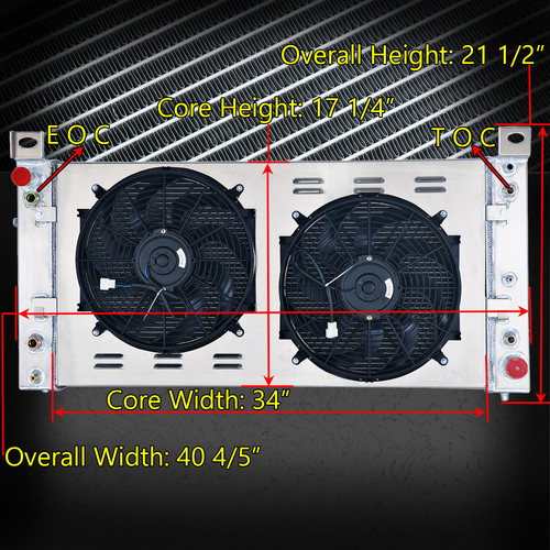 4 Row Radiator Shroud Fan Relay For 1999-2014 Chevy Silverado 1500 ...