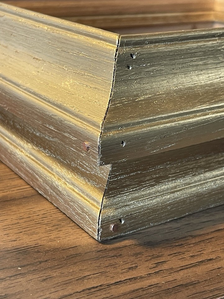 Vintage Wide Gold Oak Wood Picture Frame Set 10 X 12 Deep Rabbet | eBay