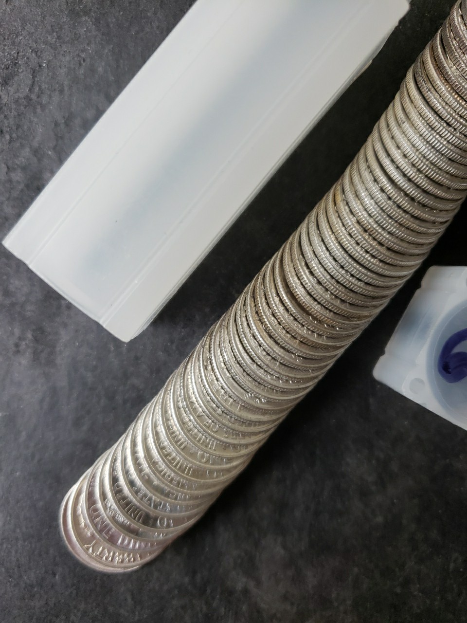 Tube of 50 1960 10c Roosevelt Silver Dimes | eBay