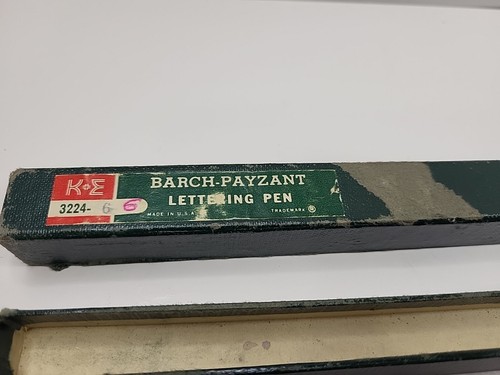 Vintage K&E Keuffel Esser Barch-Payzant Brass Lettering Pen- 3224 #6 w ...
