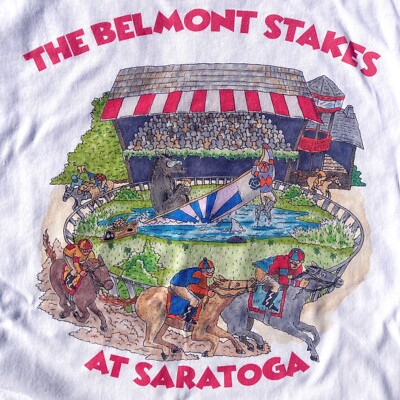 BELMONT STAKES at SARATOGA shirt souvenir Horse Race Course tshirt for ...