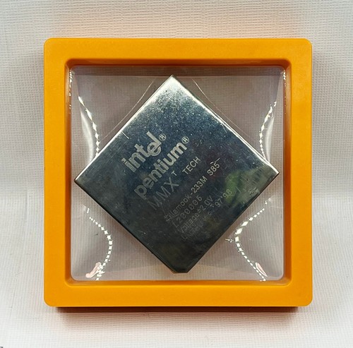 Intel Pentium MMX Tillamok-233M S85 fully gold-plated CPU high ...