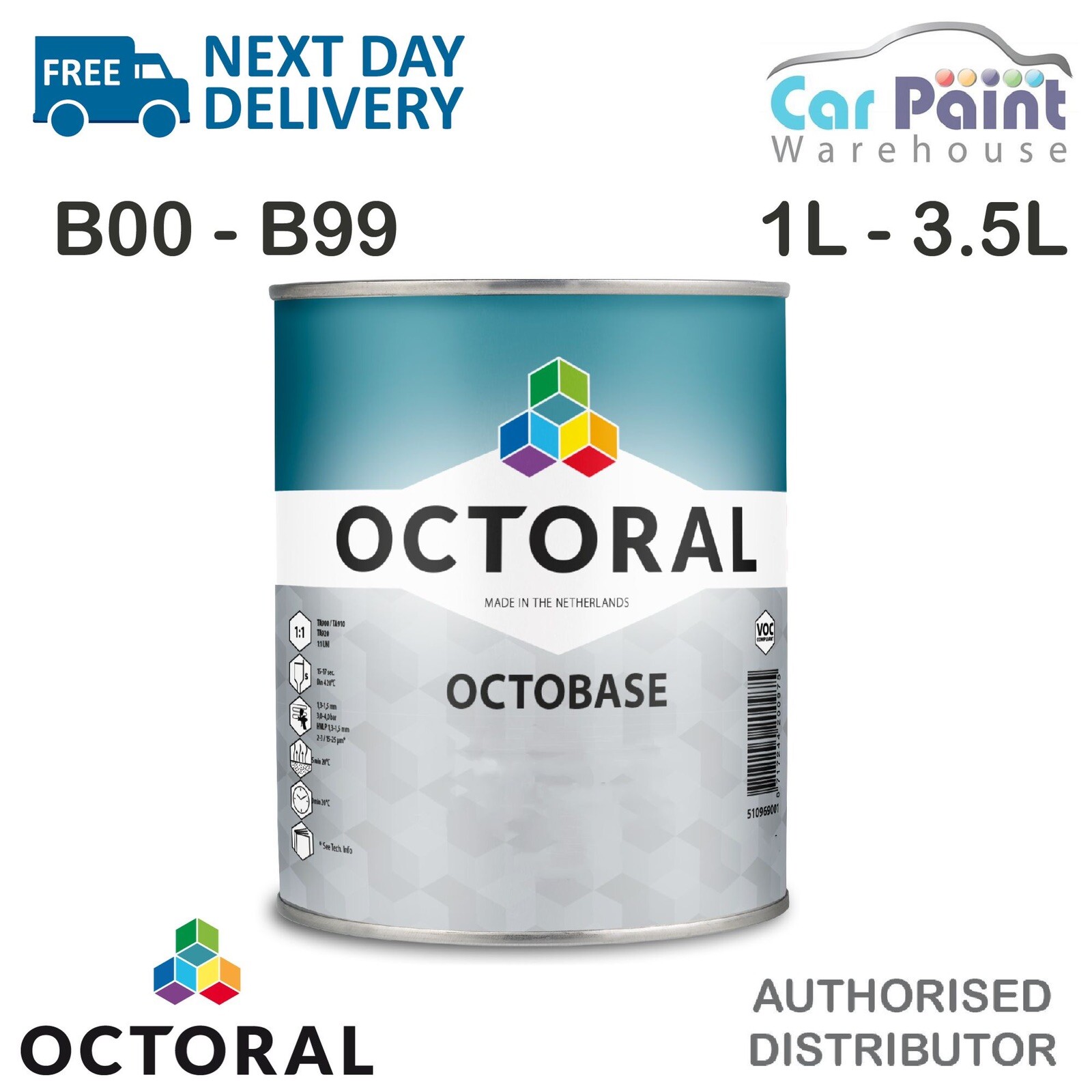 Octoral Octobase - Solvent Based Paint Mixing Tinters 1L - 3.5L B00 ...