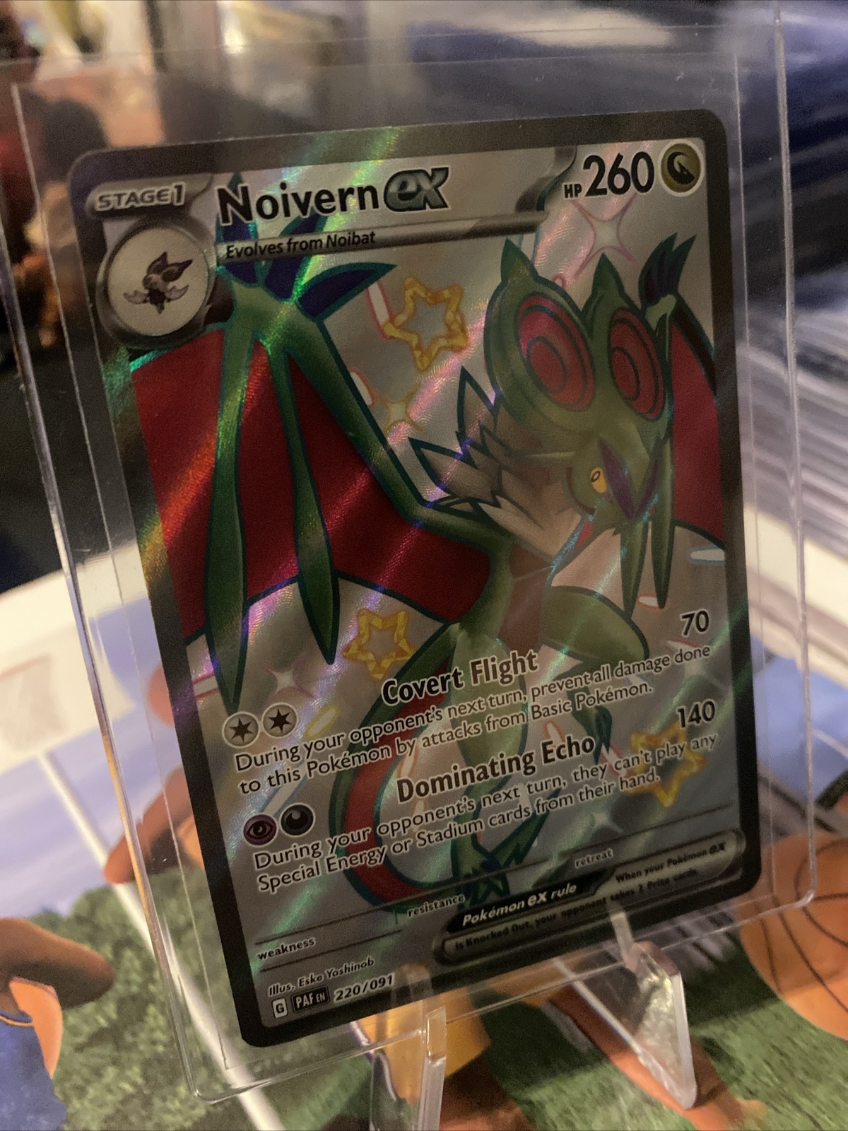 Pokémon TCG Noivern ex Scarlet & Violet: Paldean Fates 220/091 Holo ...