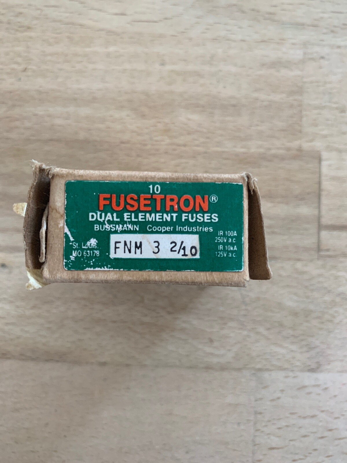 10 New Buss FNM 3-2/10 Fusetron Dual Element Fuses FNM 3 2/10. Free ...