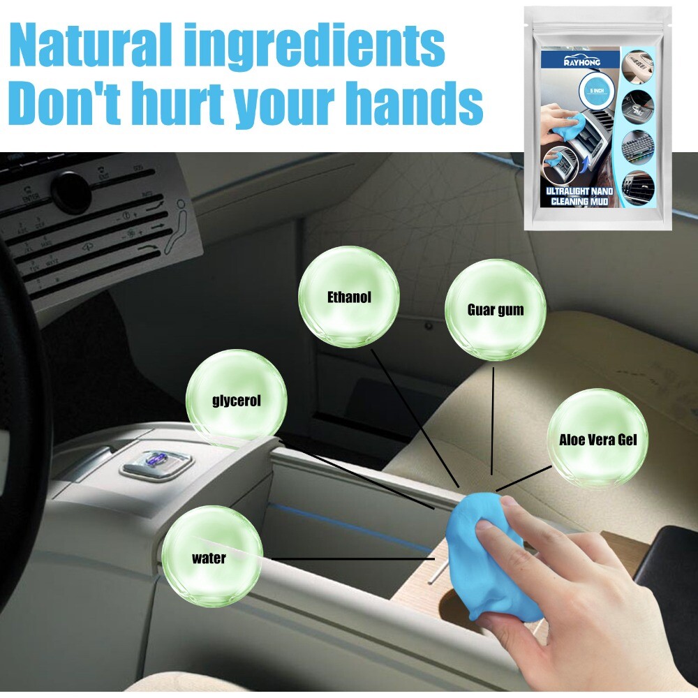 Reusable Auto Air Vent Cleaning Mud Car Cleaning Gel Car Interior ...