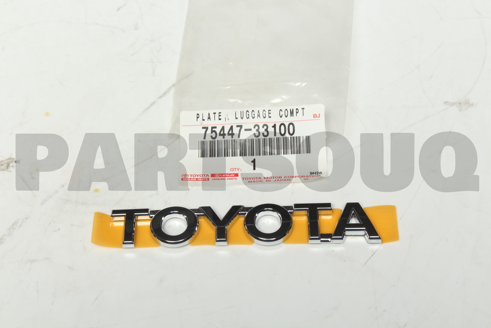 75447-33100+TOYOTA+Plate+Luggage+Compt+Genuine+OEM+Part for sale online ...