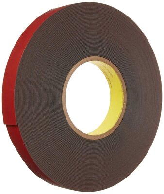 3M - 6383 (TM) Automotive Acrylic Plus Attachment Tape, Black, 7/8" x ...