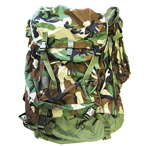 US Military CFP 90 Backpack Rucksack Woodland Camo Combat Patrol Pack ...