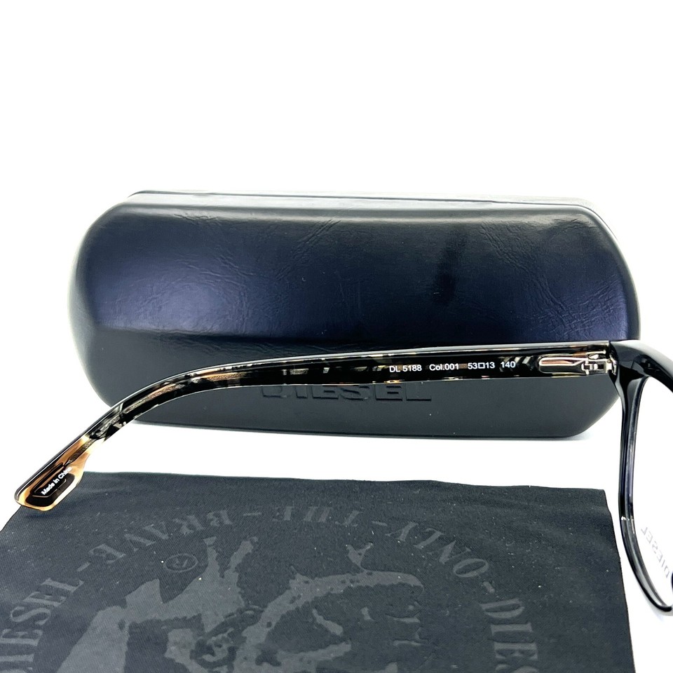 Diesel DL5188 col.001 Tortoise Black Full Rim Eyeglasses Frames 53[]13 ...