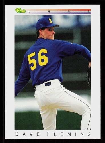 1992 Classic I Dave Fleming #T34 Baseball Seattle Mariners | eBay
