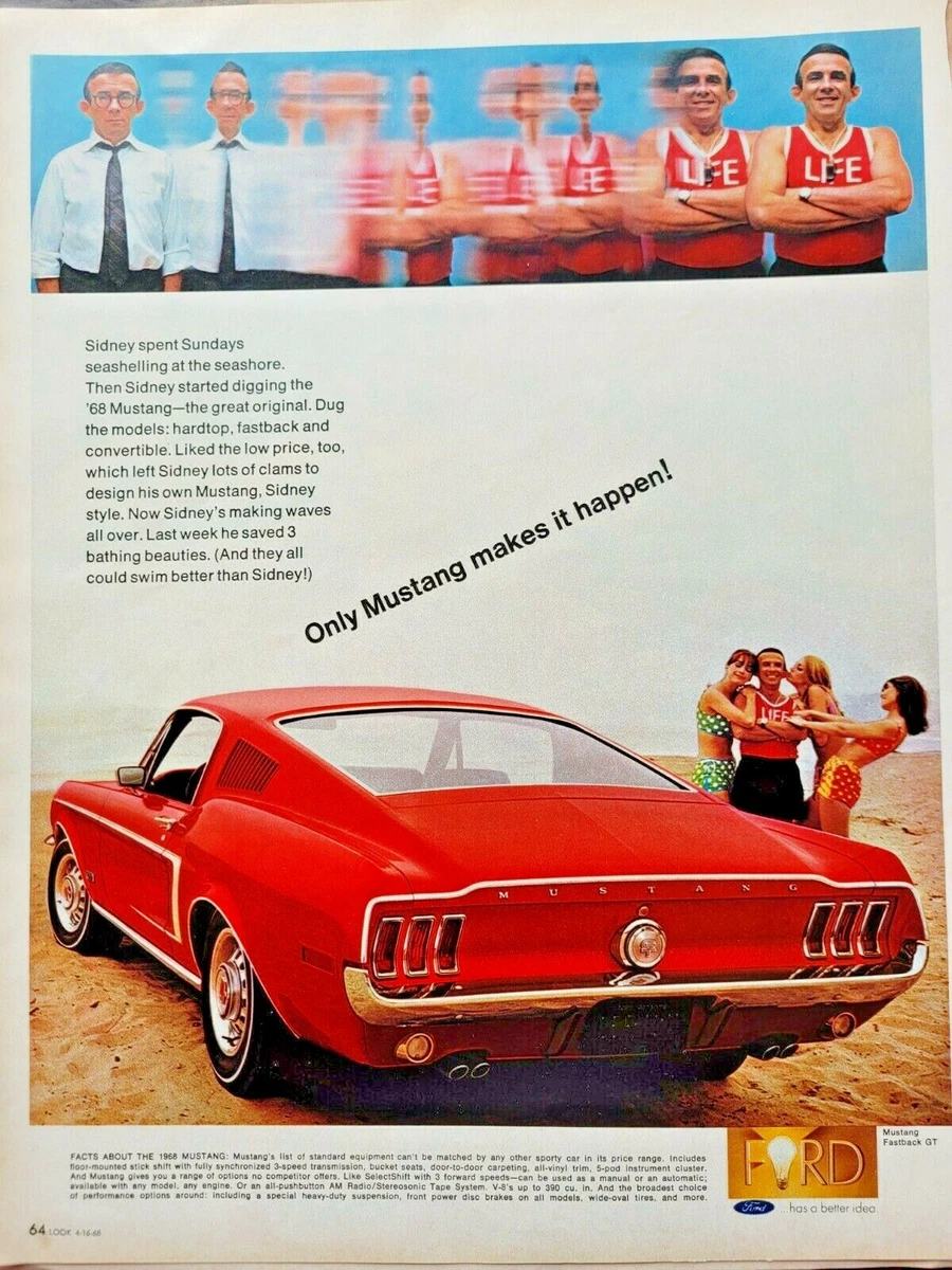 Red 1968 Mustang Fastback