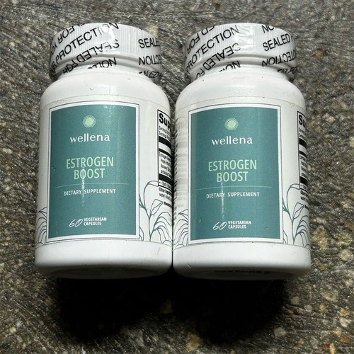 Wellena Estrogen Boost Supplement 60 Veg Capsules (x2) Women's Health ...
