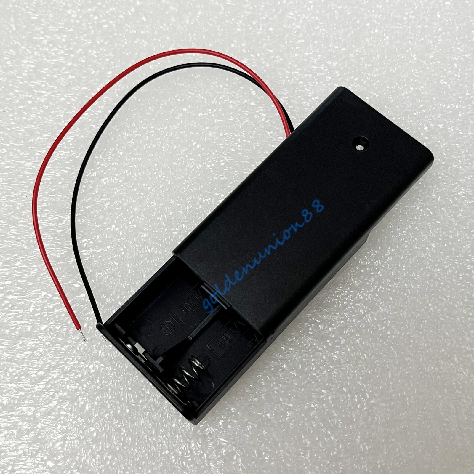 2x AA LR6 14500 2S battery holder connector storage case ON/OFF switch ...