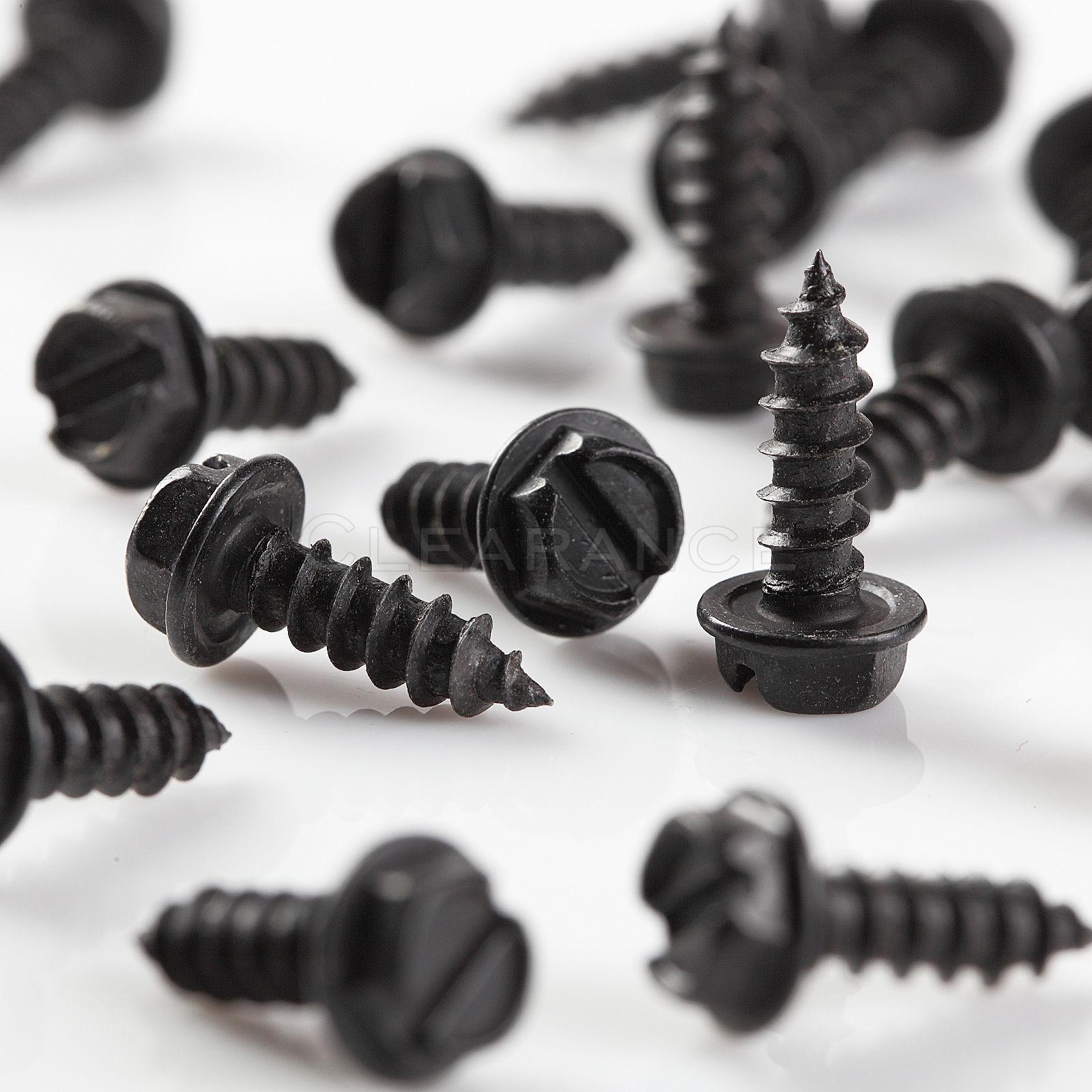 Hex Washer Head Black Oxide Screw #8 x 1/2" bags of 500 | eBay