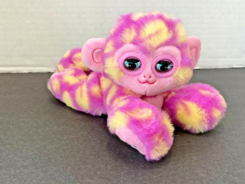 Nuzzy Luvs Snuggler The Monkey Plush Toy interactive pet pink EUC ...