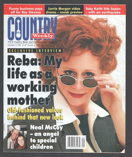 Country Weekly 12/3/1996-Reba McEntire-Neal McCoy-Lorrie Morgan-Ray ...