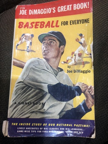 Vtg 1949, Joe DiMaggio's Great Book, "Baseball For Everyone" 719 First ...