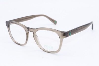 NEW POLO RALPH LAUREN PH 2258 6085 CLEAR BROWN AUTHENTIC EYEGLASSES ...