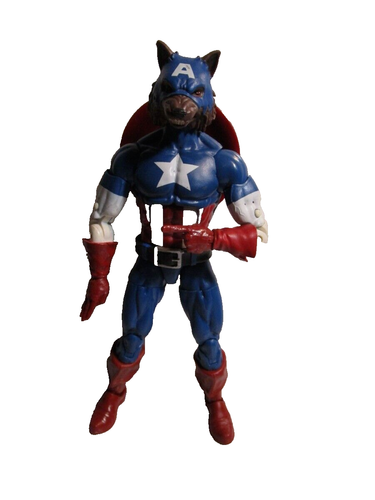 Cap Wolf Captain America Marvel Legends Action Figure Incomplete Red ...