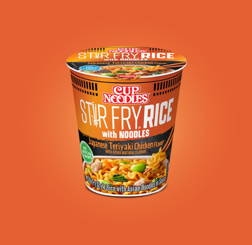 Nissin Cup Noodles Stir Fry Rice with Noodles, Japanese Teriyaki ...