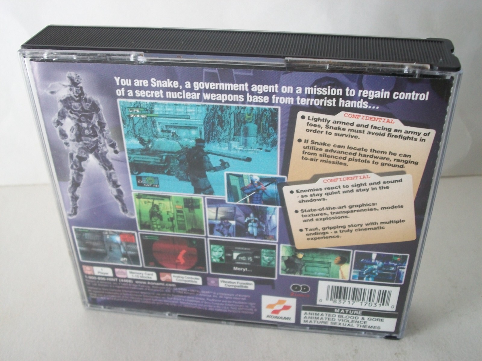 Metal Gear Solid PS1 *OOS* 4012927020067| eBay