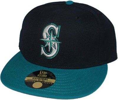 New Era Seattle Mariners Vintage 90's 100% Wool Fitted Hat Cap | eBay