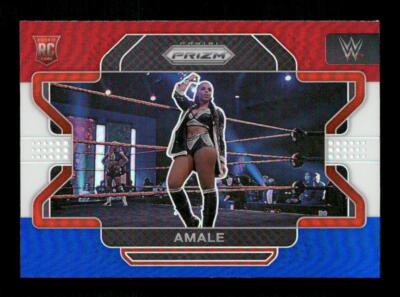 Amale 2022 Panini Prizm WWE #54 Red, White and Blue Wrestling Card | eBay
