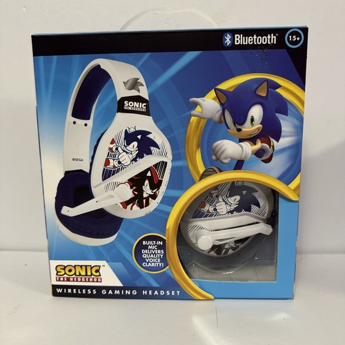 SONIC The Hedgehog Wireless Bluetooth Gaming Headset Built-in Mic 15 ...
