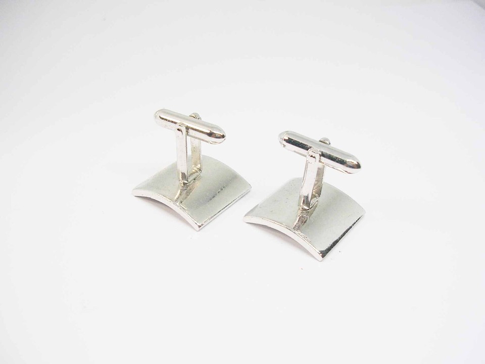 Vintage Swank Cufflinks hand engraved silver tone square Cuff Links | eBay