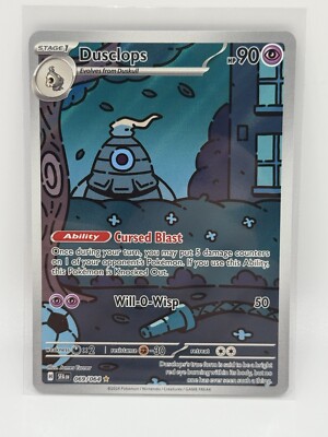 Pokemon Shrouded Fable Dusclops 069/064 Holo Illustration Rare NM ...
