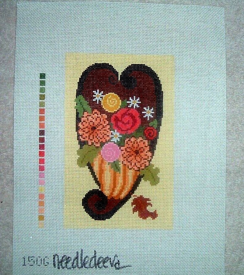 Columbus Heart by Needle Deeva Hand Painted Needlepoint Canvas & Guide ...