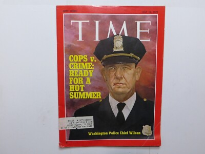 Time Magazine Washington Police Chief Wilson July 13 1970 V1 | eBay