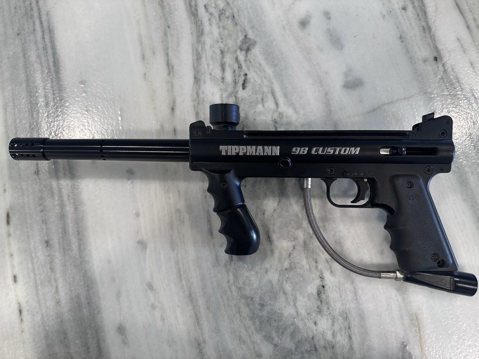 Paintball Gun Tippman 98 Custom W Longbow & Armson Barrels | eBay