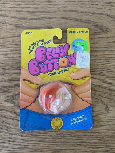 Vintage 1987 Hasbro Belly Buttons Clip Novelty Gag Gift NEW SEALED ...