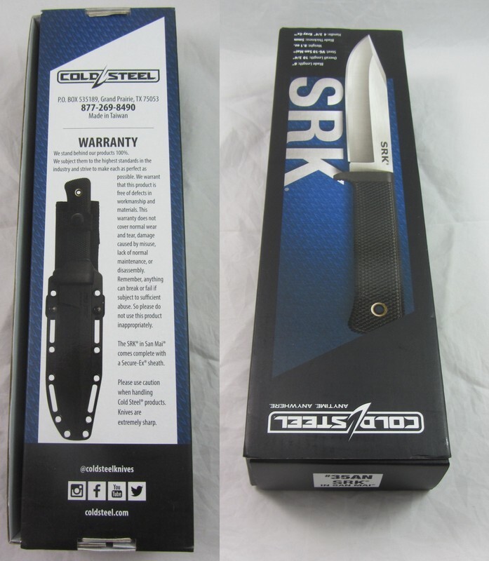 Cold Steel San Mai SRK VG-10 San Mai Steel long Kray Ex Handle With ...