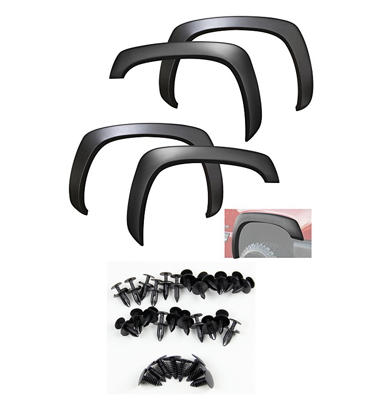 For88-98 Chevrolet GMC C/K 1500 Black Fender Flares OE Style 4 PCS ...
