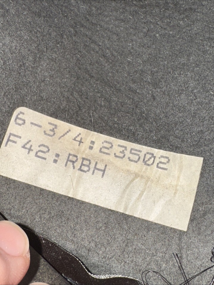 Stratton Felt Self Forming Sheriff Trooper Hat Grey Size 6 3/4 F42 RBH ...