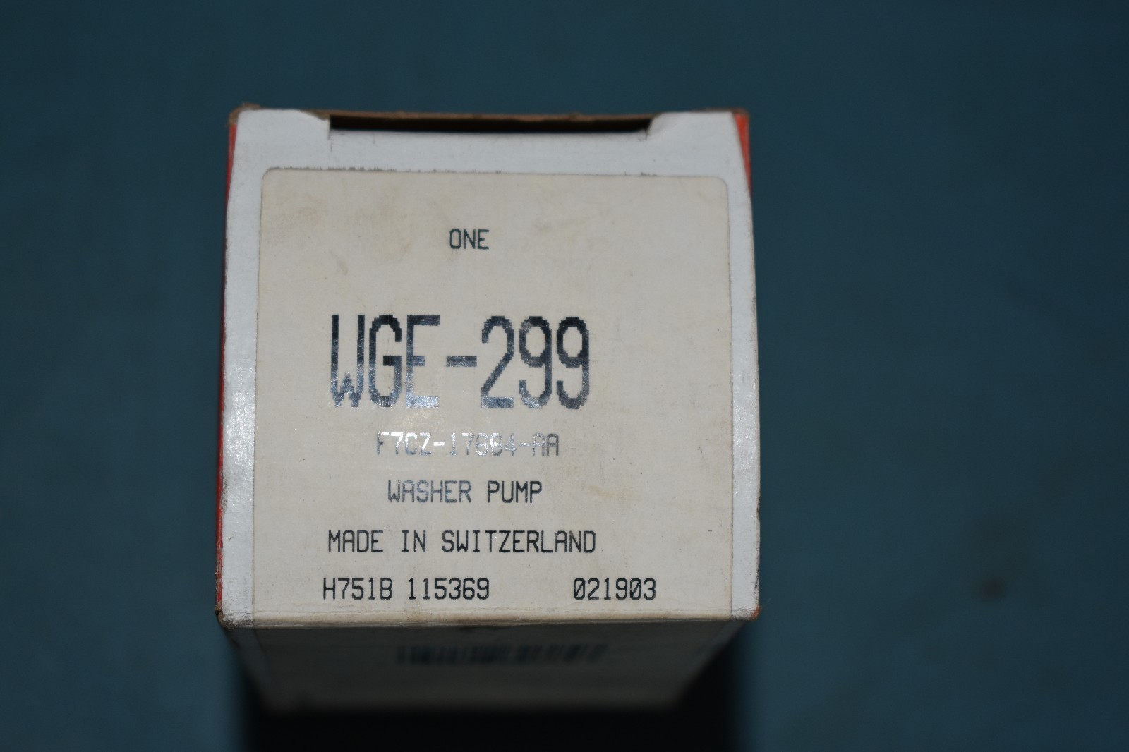 Windshield Washer Pump Motorcraft WGE-299 for sale online | eBay