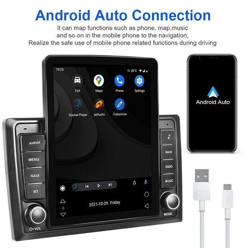 9.5" Carplay Android 10.0 Car Stereo Double Din Car Radio Bluetooth GPS Navi USB | eBay