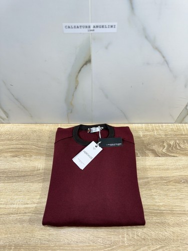 Héritage Pull Homme Laine Bordeaux Fabriqué En Italie 48 | eBay