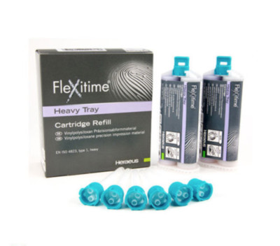 Flexitime Heavy Tray 12 Cartridges 50ml Refill Impression Material ...