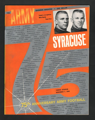 November 7, 1964 Army vs Syracuse NCAA Football Program A4370 | eBay