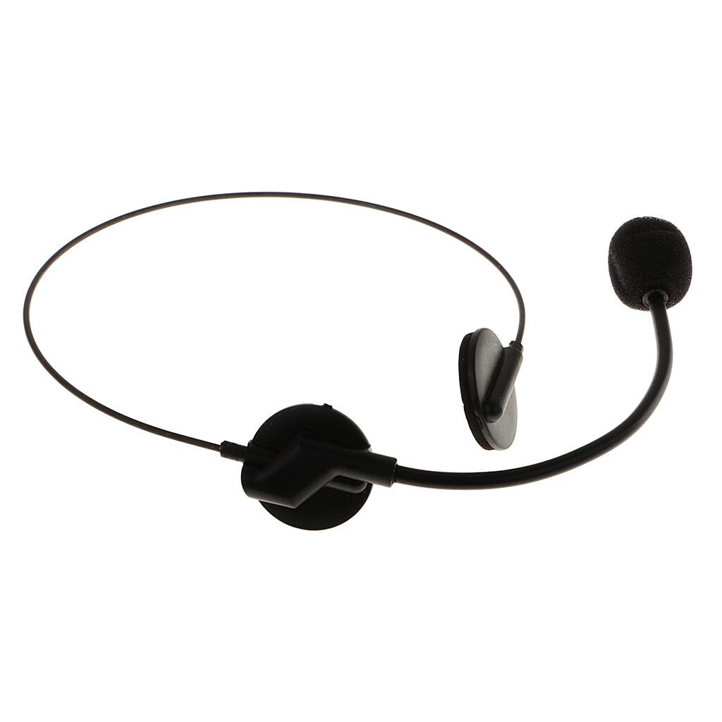 Novelty Black Mic Microphone Headset Earphone Toy Halloween Party Prop ...