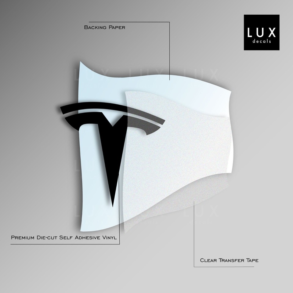 Tesla Sticker Premium Quality Die Cut Tesla Decal for Cars Trucks ...