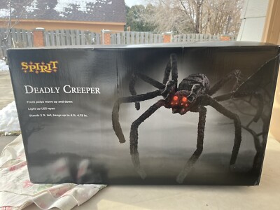 Spirit Halloween 3 Ft Deadly Creeper Animatronic Spider Prop | eBay