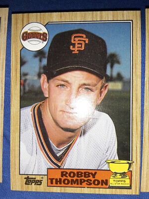 🔥1987 Topps Robby Thompson Rookie San Francisco Giants #658 RC GOLD CUP ...