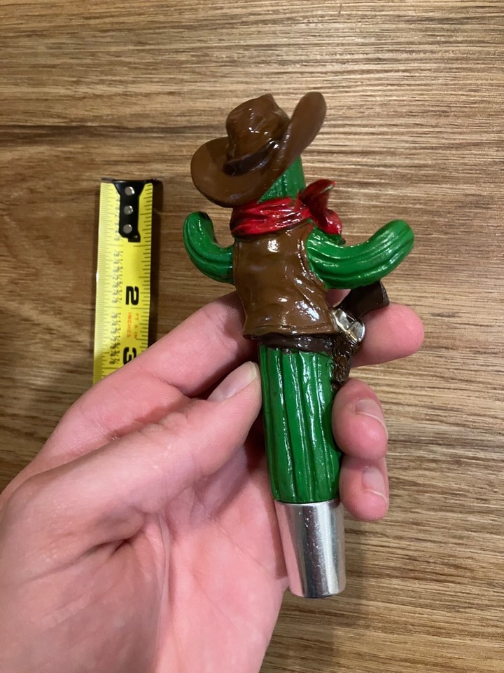 Cowboy Cactus Beer Tap Handle Knob Bar Top Keg Draft Brewing Small ...