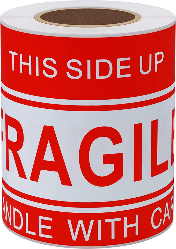 This Side up Fragile Stickers 4"*6" Handle with Care Shipping and ...
